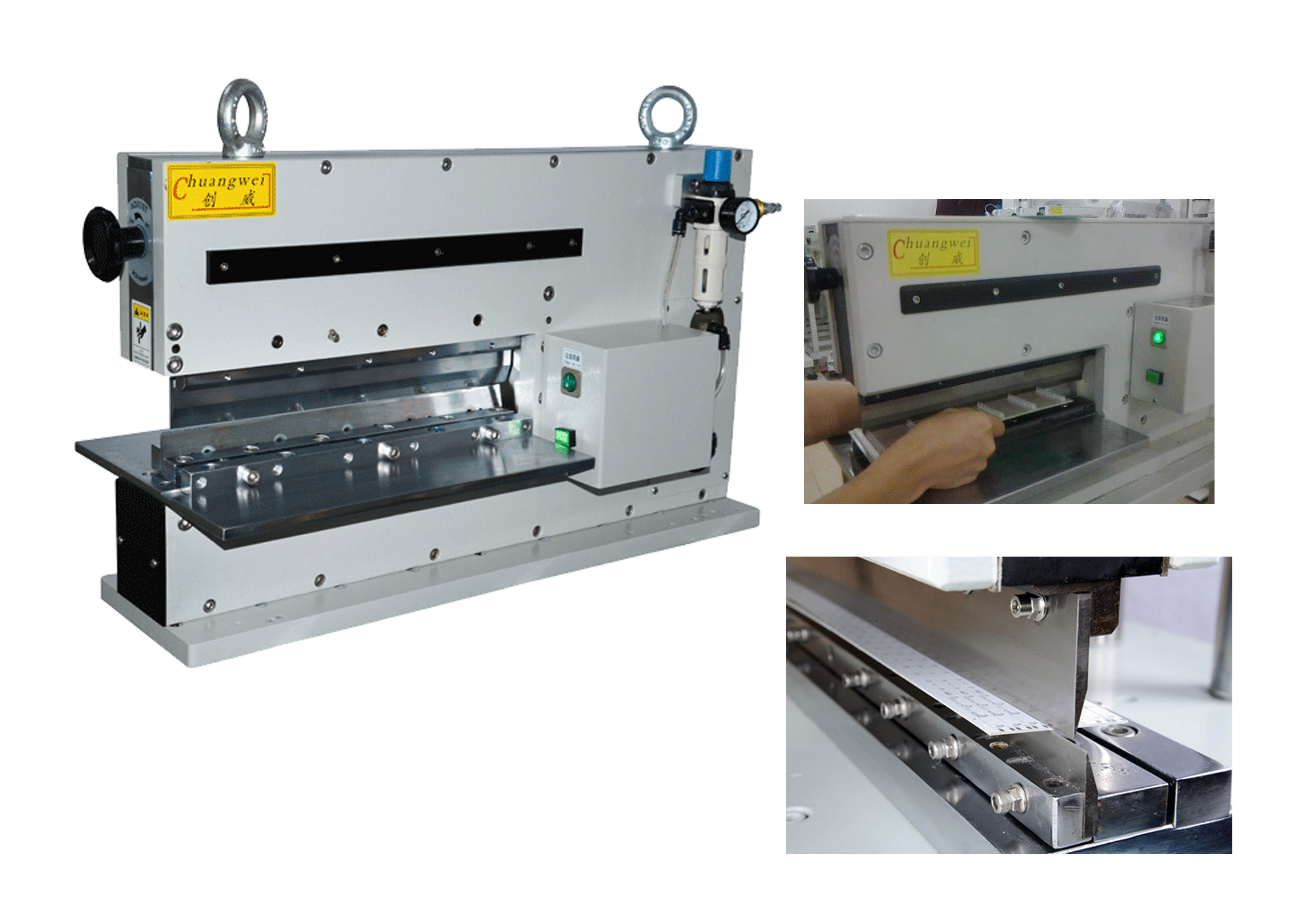 Pneumatische PWB-Schneidemaschine, CWVC-2L motorisierte lineares Blatt ...